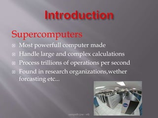 Super computer 2017 | PPTX