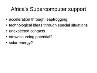 Supercomputer Earth: The Future of Civilization (& Africa\'s part in it ...