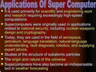 Supercomputer Final Pps