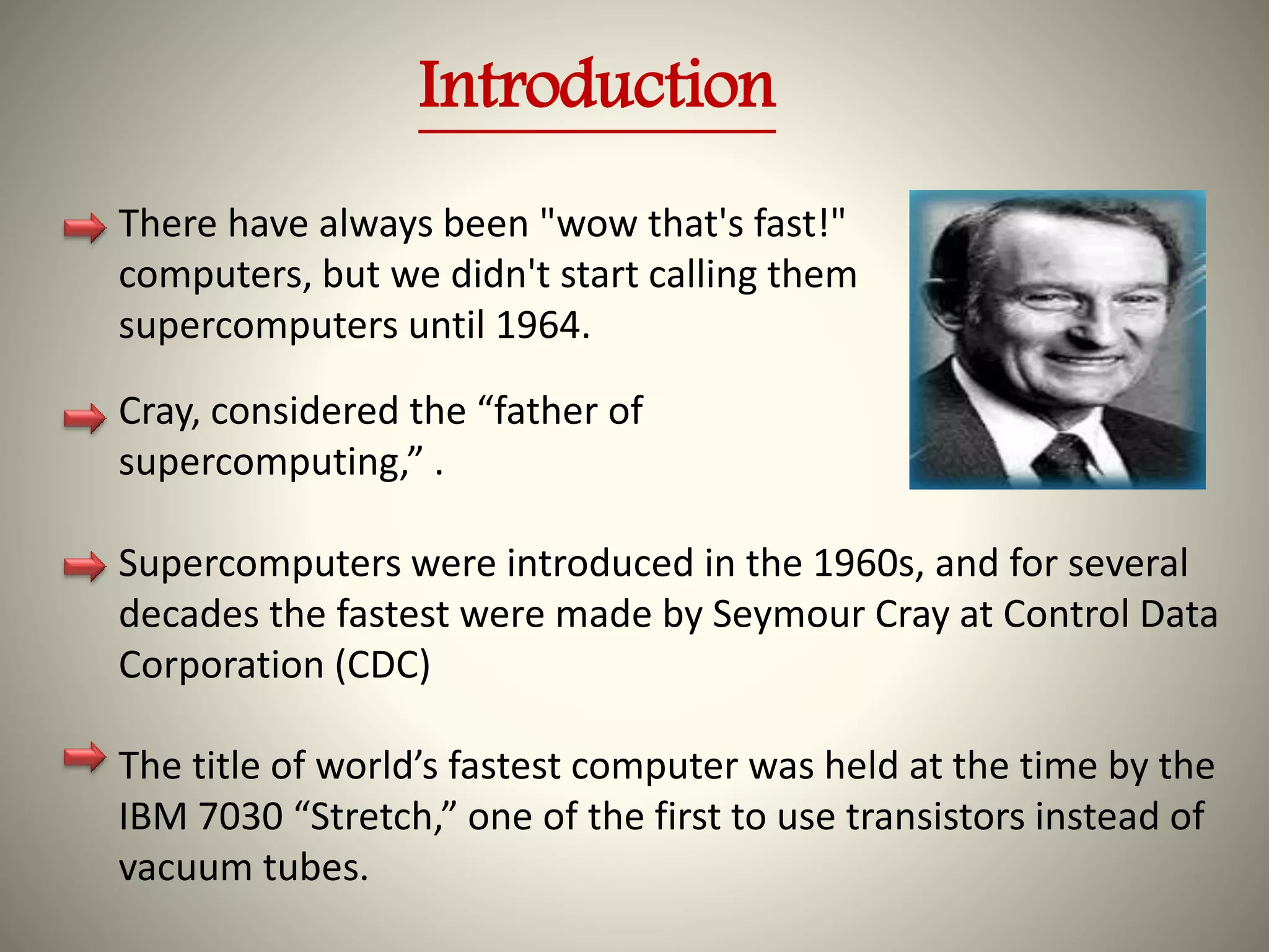 Supercomputer ppt | PPTX