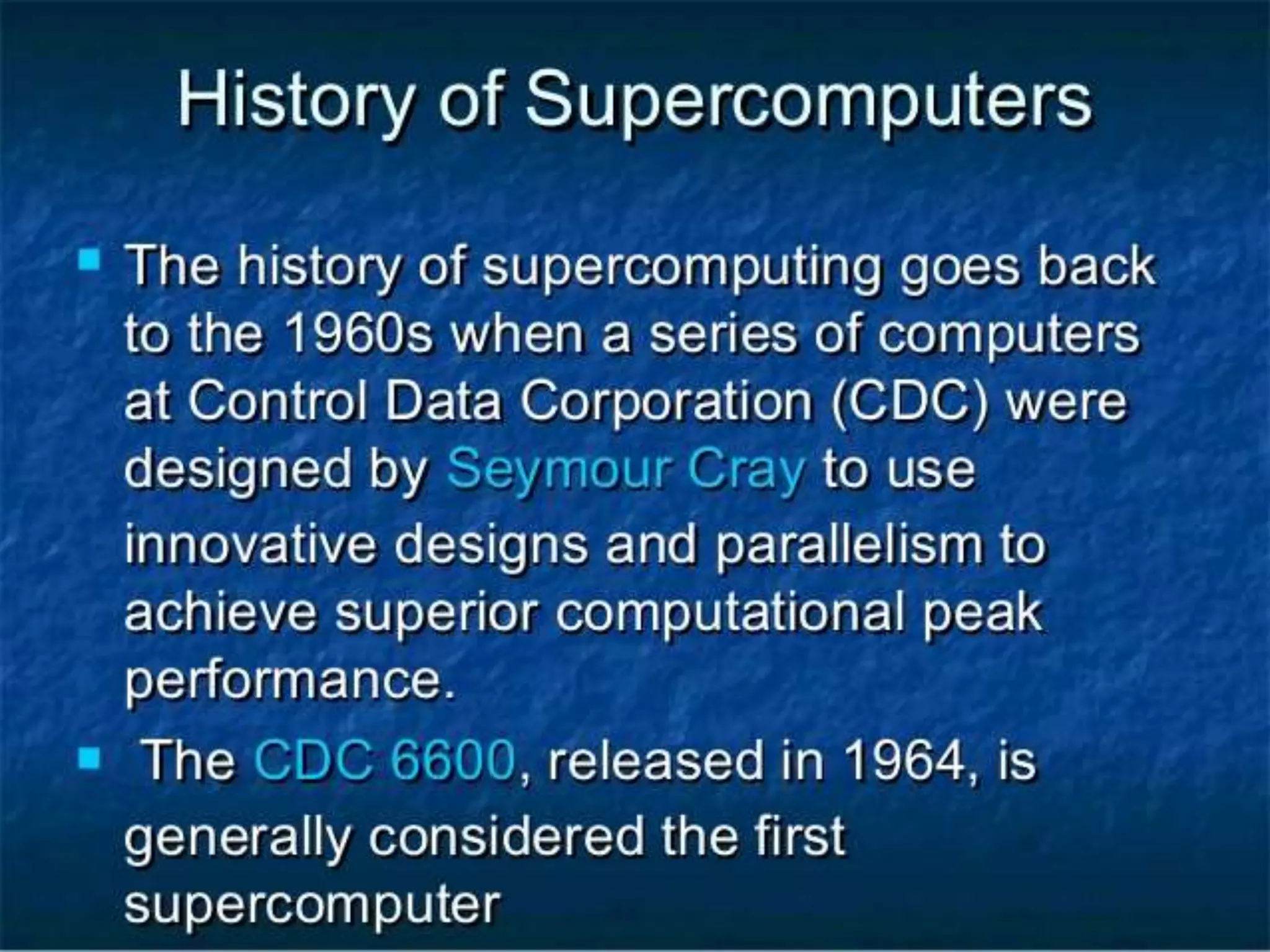 Supercomputer ppt | PPTX
