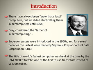 Supercomputer ppt | PPTX