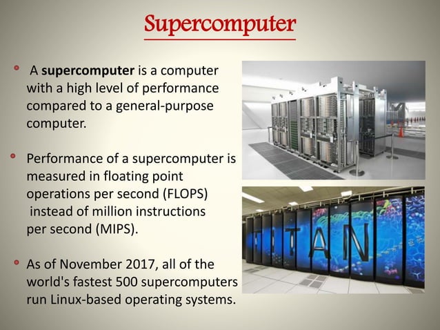 Supercomputer ppt | PPTX