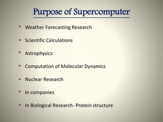 Supercomputer ppt | PPTX