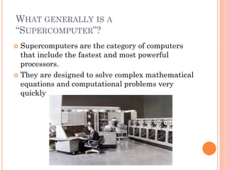 Supercomputers | PDF