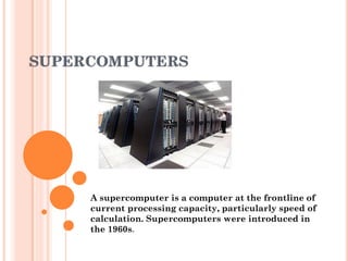 Supercomputers | PPT