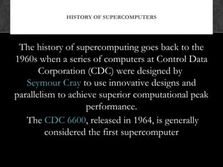 Super computers | PPT | Operating Systems | Computer Software and ...