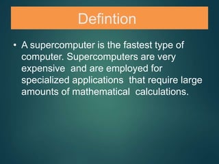 Super Computers | PPTX