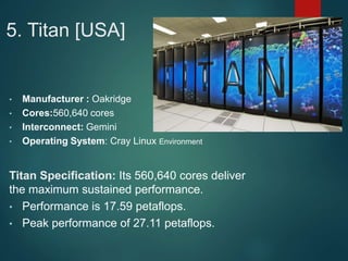 Titan Supercomputer Operating System