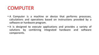 Super computers | PPTX