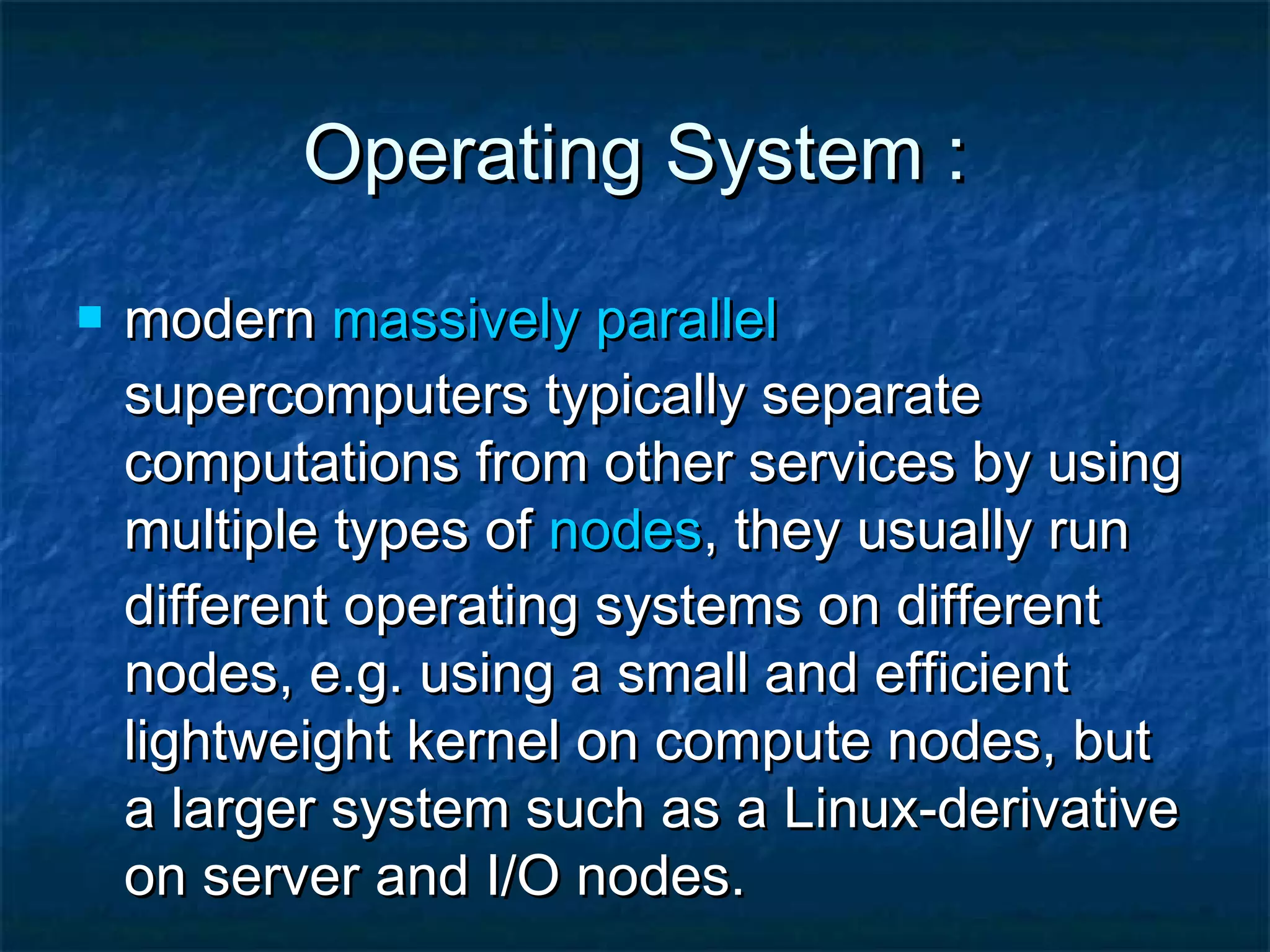 Super computers by rachna | PPT