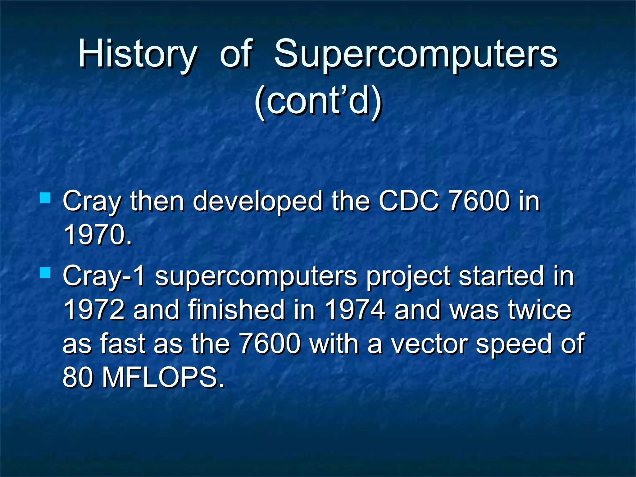 Super computers by rachna | PPT