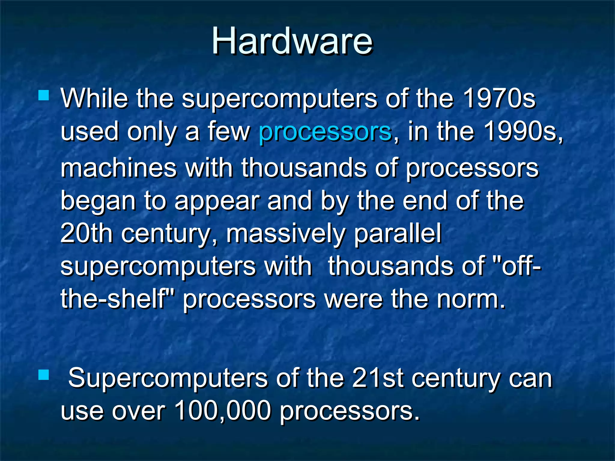 Super computers by rachna | PPT