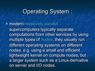 Super computers by rachna | PPT