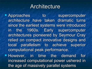 Super computers by rachna | PPT