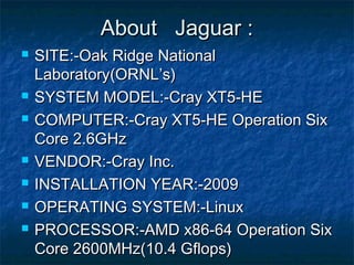 Super computers by rachna | PPT