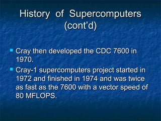 Super computers by rachna | PPT
