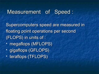 Super computers by rachna | PPT