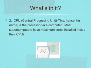 Supercomputers | PPT