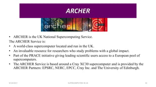 Super computers in_uk | PPTX