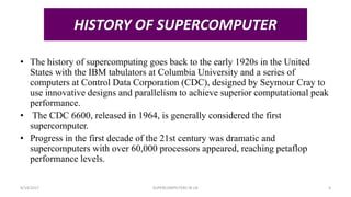 Super computers in_uk | PPTX
