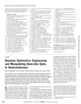 Superconducting qubits for quantum information an outlook | PDF