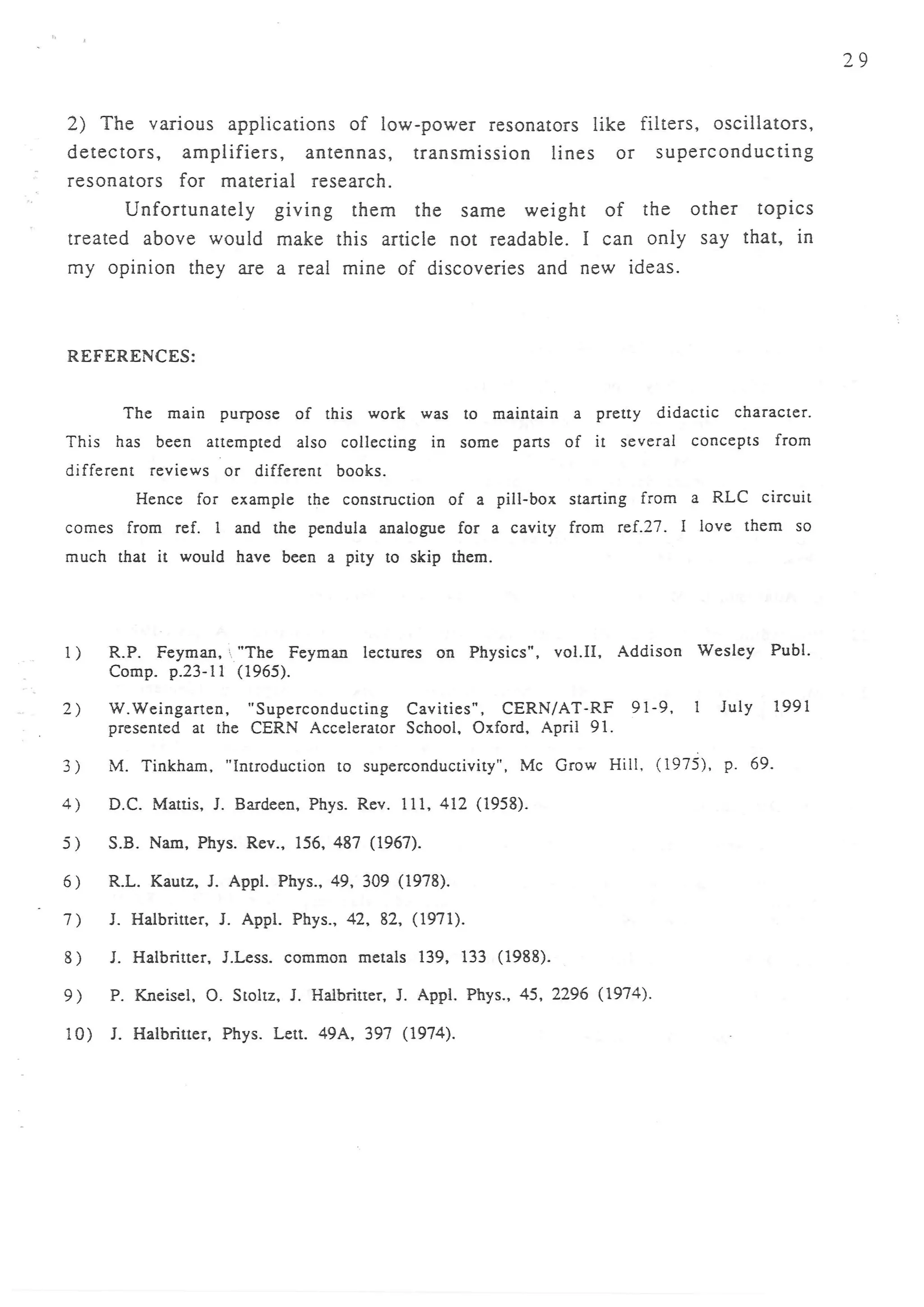 Superconducting Resonant Cavities Pdf
