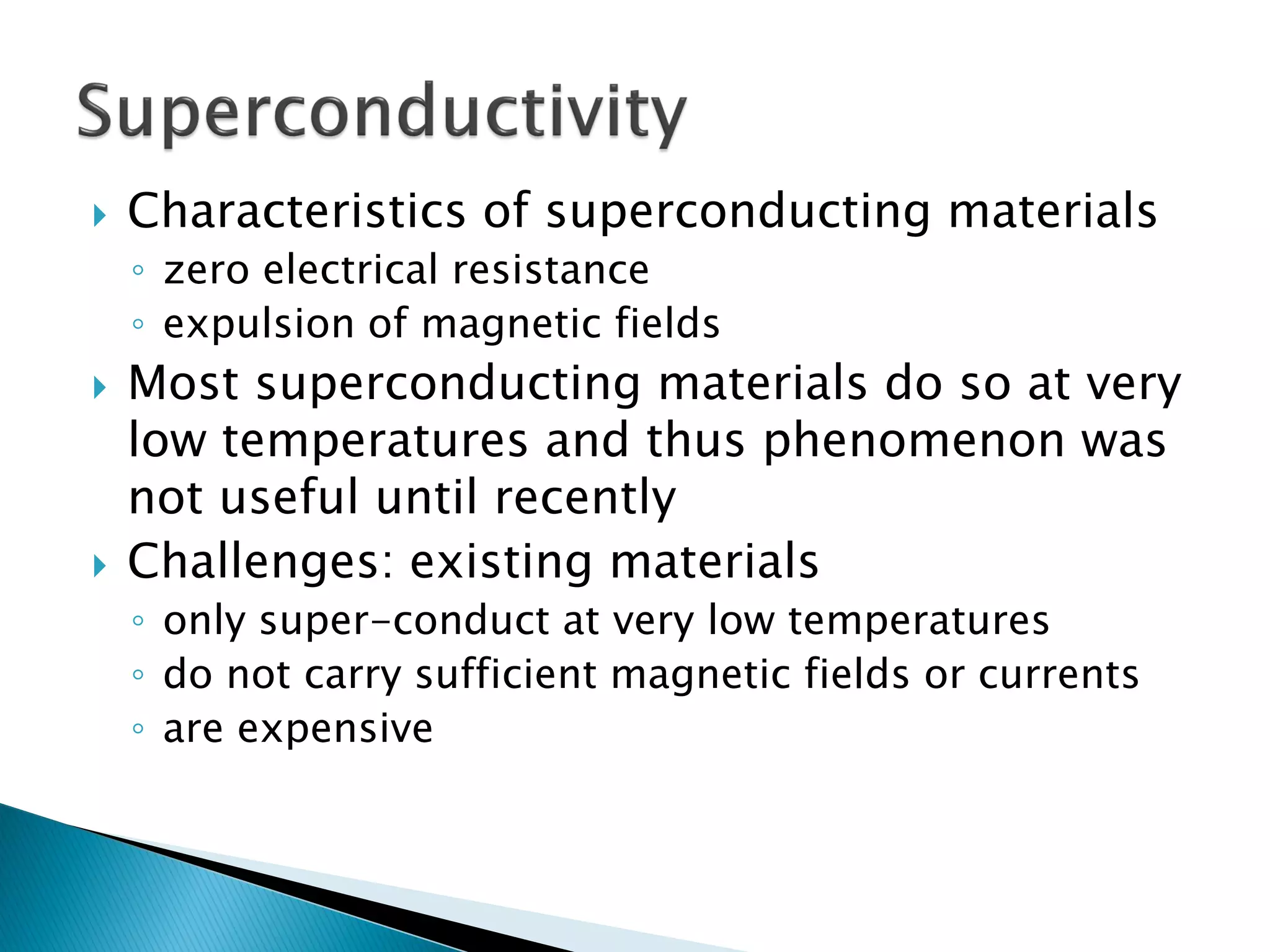 Future Usage of Superconductivity | PDF
