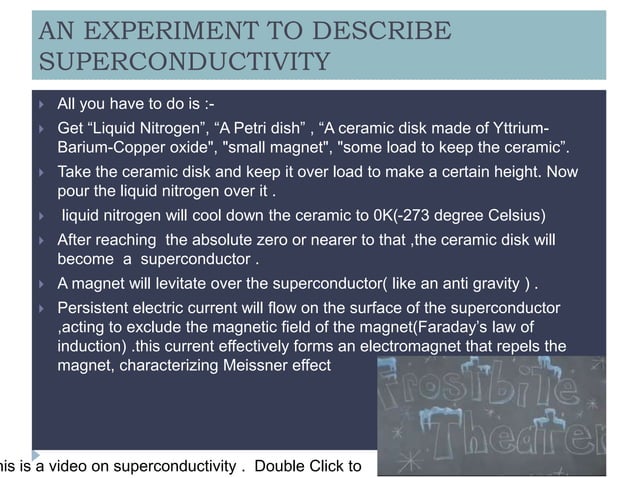 Superconductivity | PPTX | Chemistry | Science