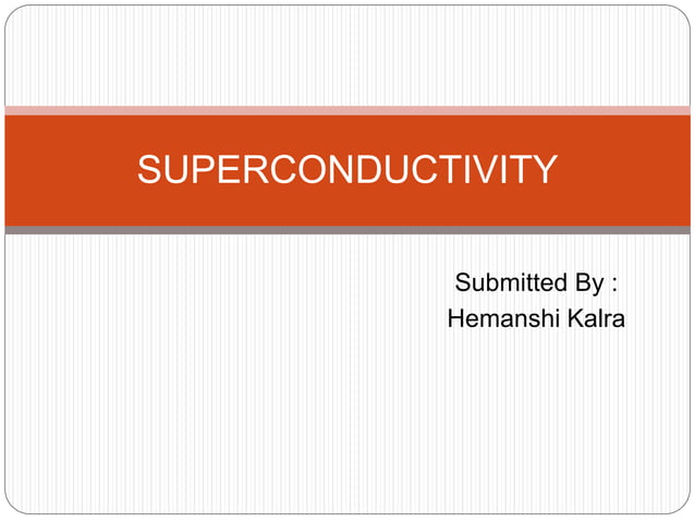 superconductivity | PPT