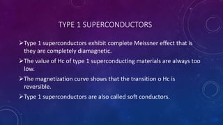 Superconductivity of materials | PPTX