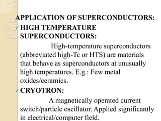 Superconductivity | PPTX