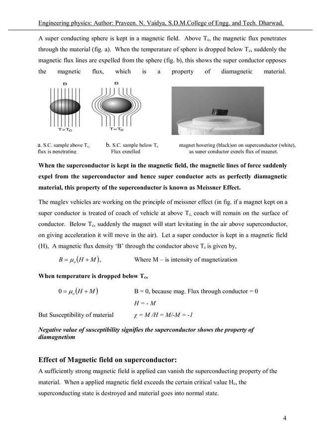 Fundamentals of Superconductivity and its applications | PDF ...