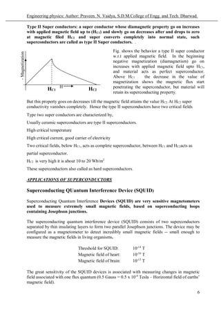 Fundamentals of Superconductivity and its applications | PDF