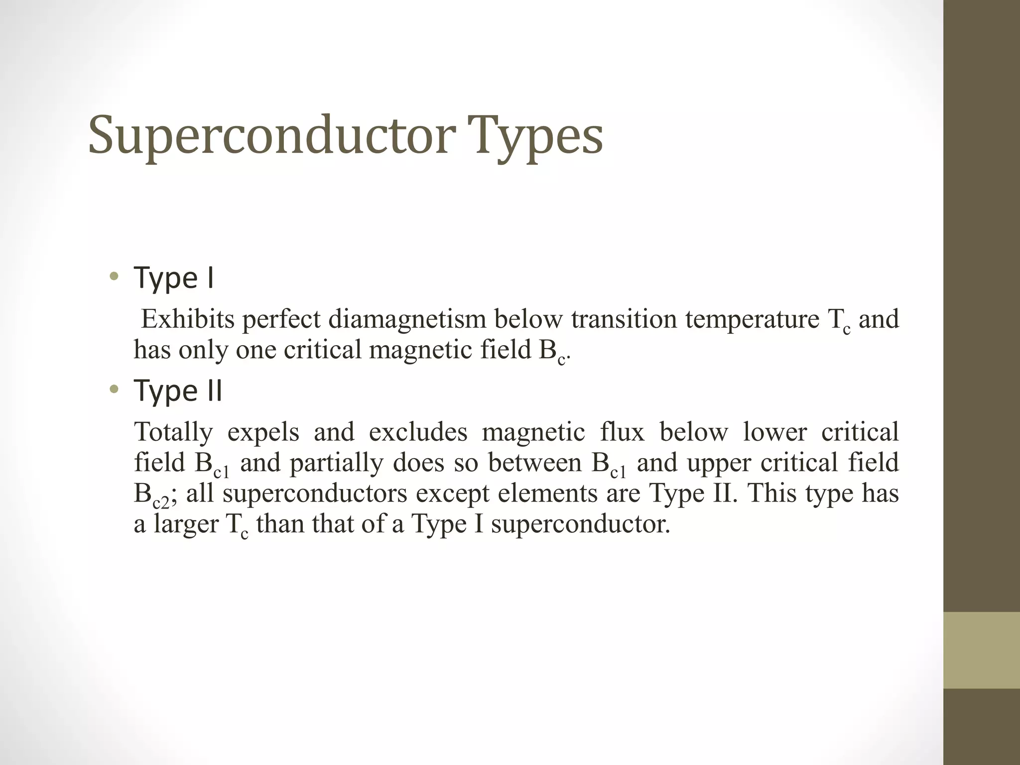 Superconductors And their Applications | PPTX