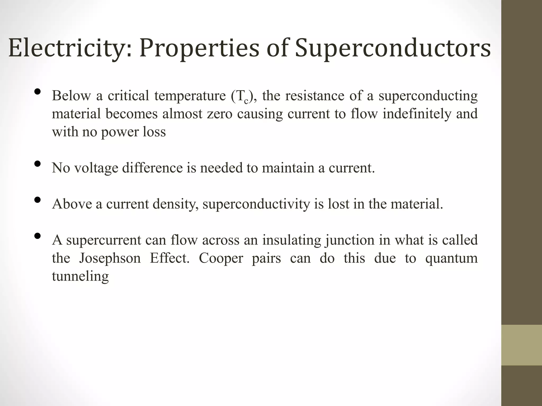 Superconductors And their Applications | PPTX