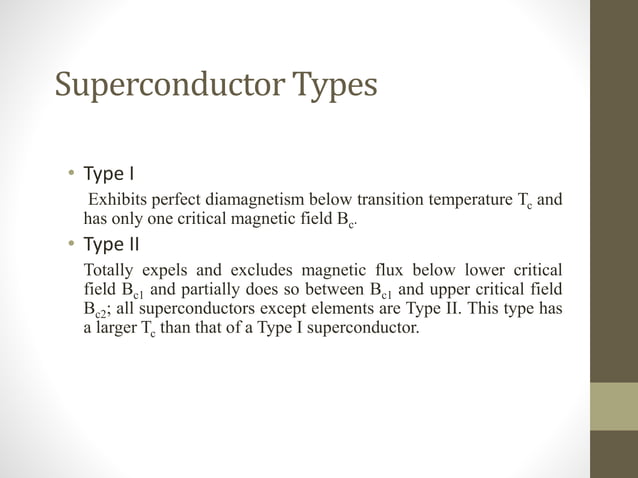 Superconductors And Their Applications Pptx Geology Science