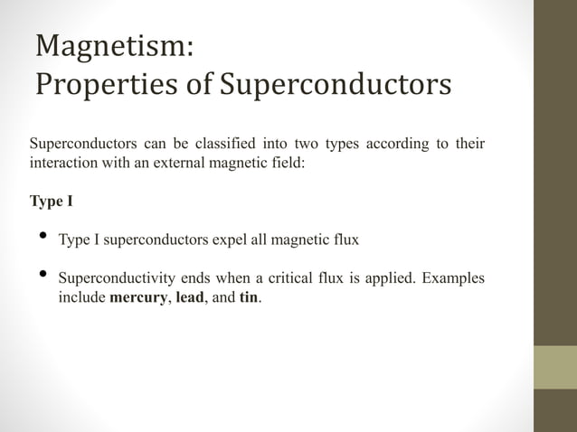 Superconductors And Their Applications Pptx Geology Science