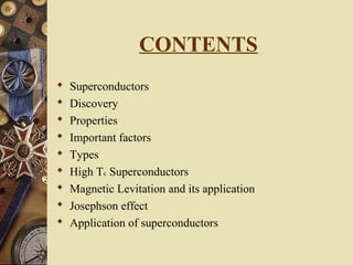 Superconductors | PPT
