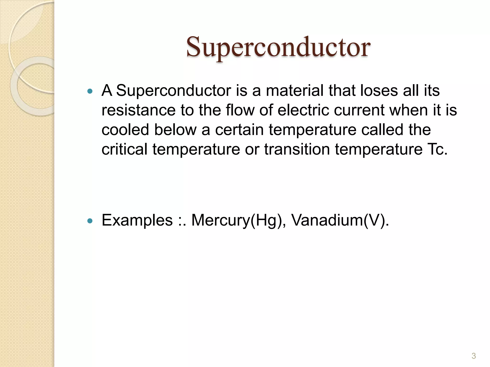 Superconductors | PPTX