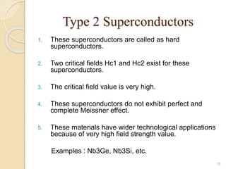Superconductors | PPTX