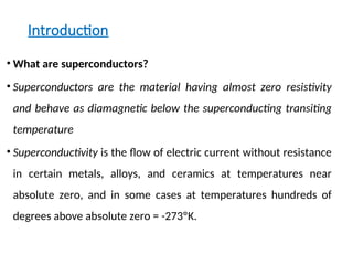 superconductors Introduction and application.ppt