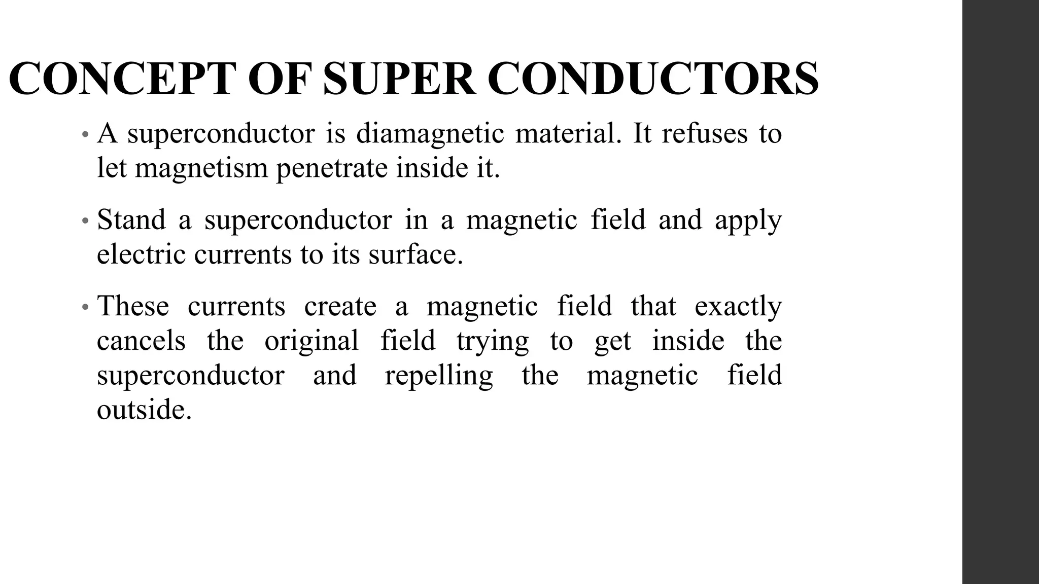 Super conductors and magnetic levitation ppt | PPTX