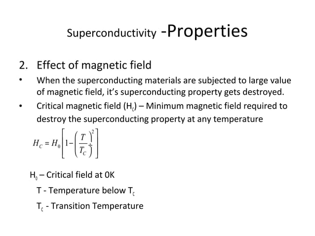 Superconductors and Superconductivity | PPT