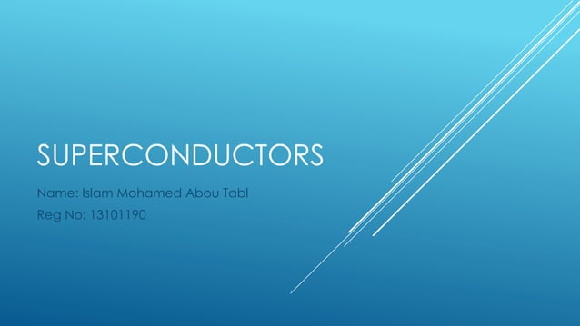 Superconductors presentation | PPT