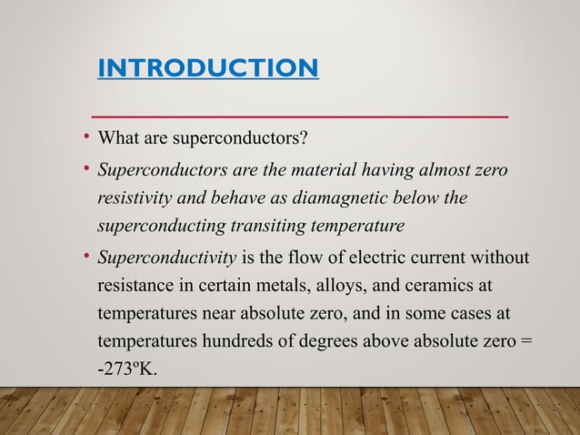 Superconductors | PPT