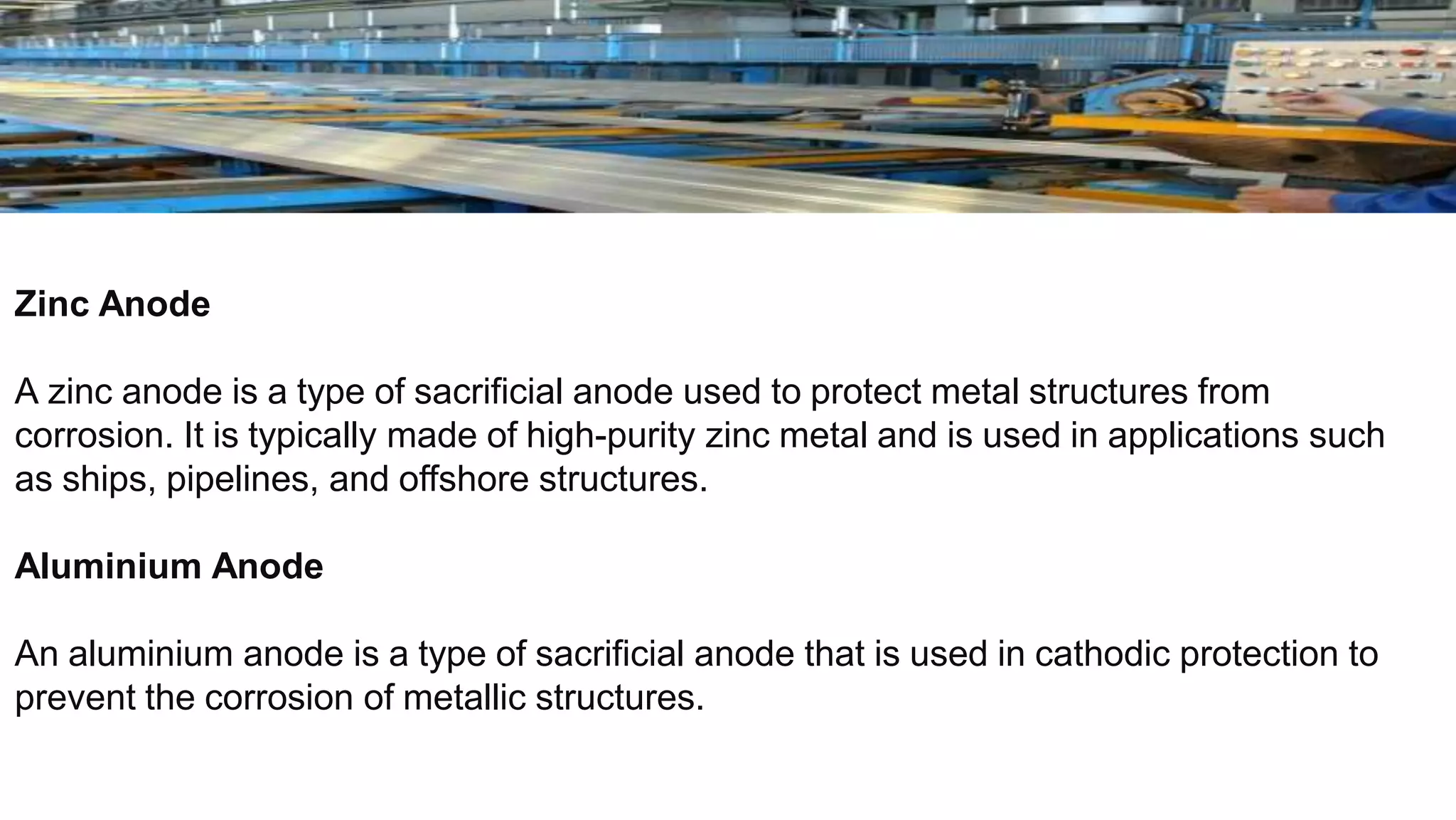 Sacrificial Anode Manufacturer & Supplier - Supercon India | PPT