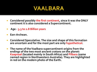 Supercontinents | PPTX