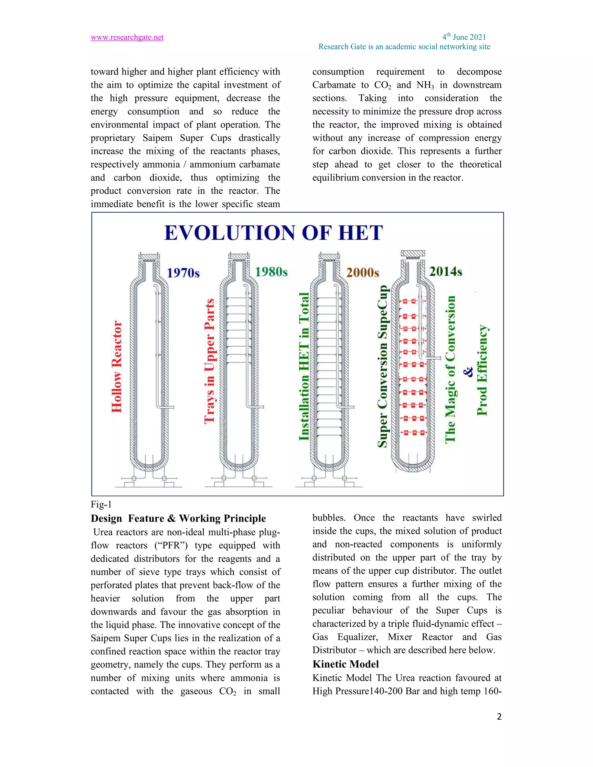 Super conversion in urea reactors with super cup high efficiency trays ...