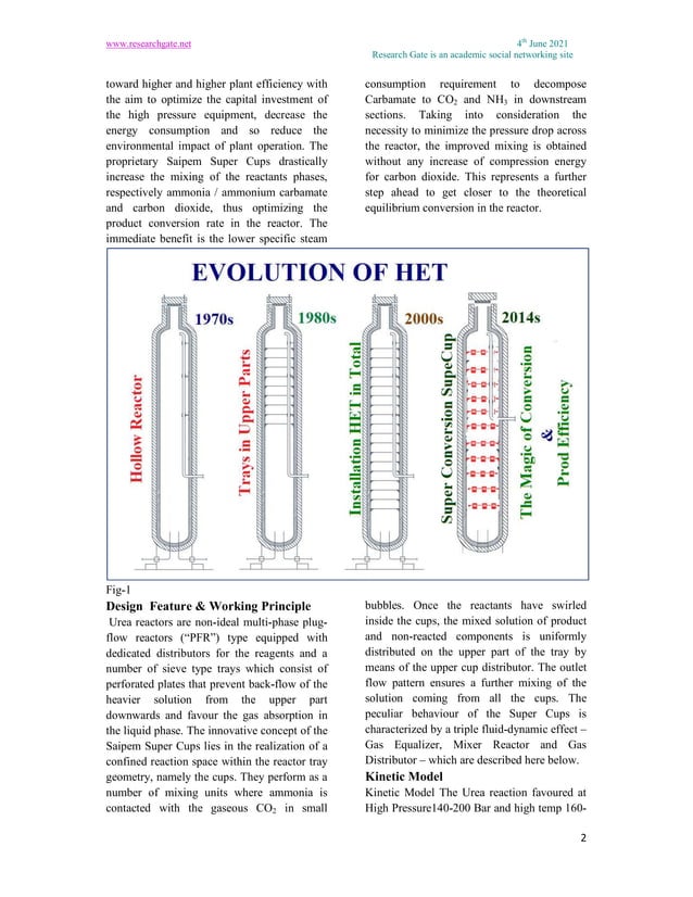 Super conversion in urea reactors with super cup high efficiency trays ...